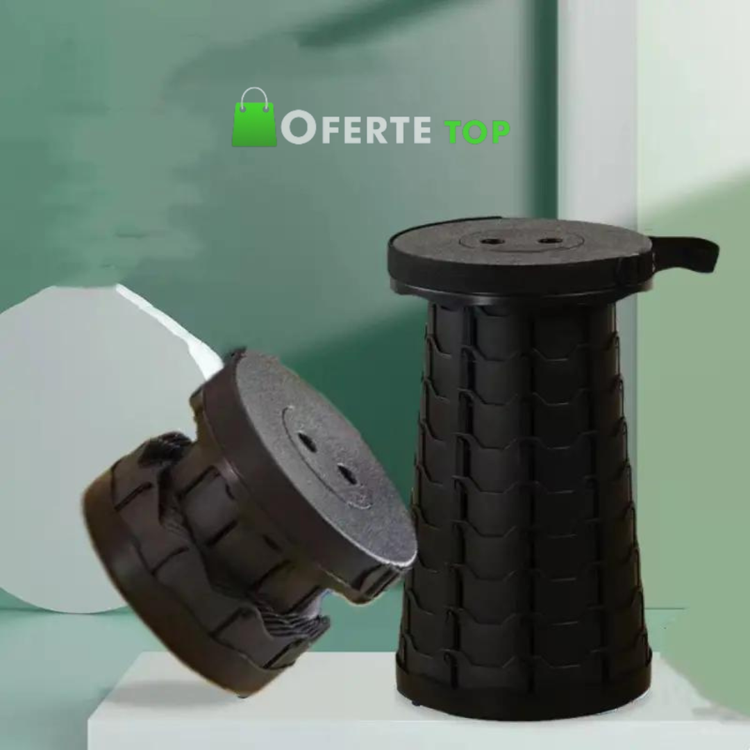 Scaun telescopic pliabil, pentru camping, pescuit, gradina, portabil ...